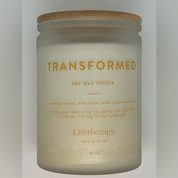LifeTherapy | Accents | Lifetherapy Transformed Soy Candle Coconut Orchid Sugar Sandalwood Nwt ...